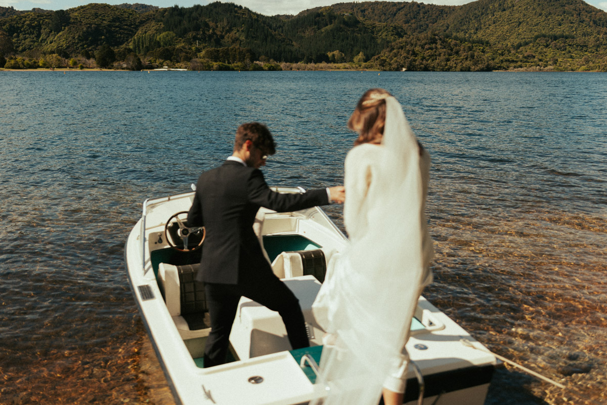 A Day of Destiny and Delight: Hayley & Cam's Lake Ōkareka, Rotorua ...